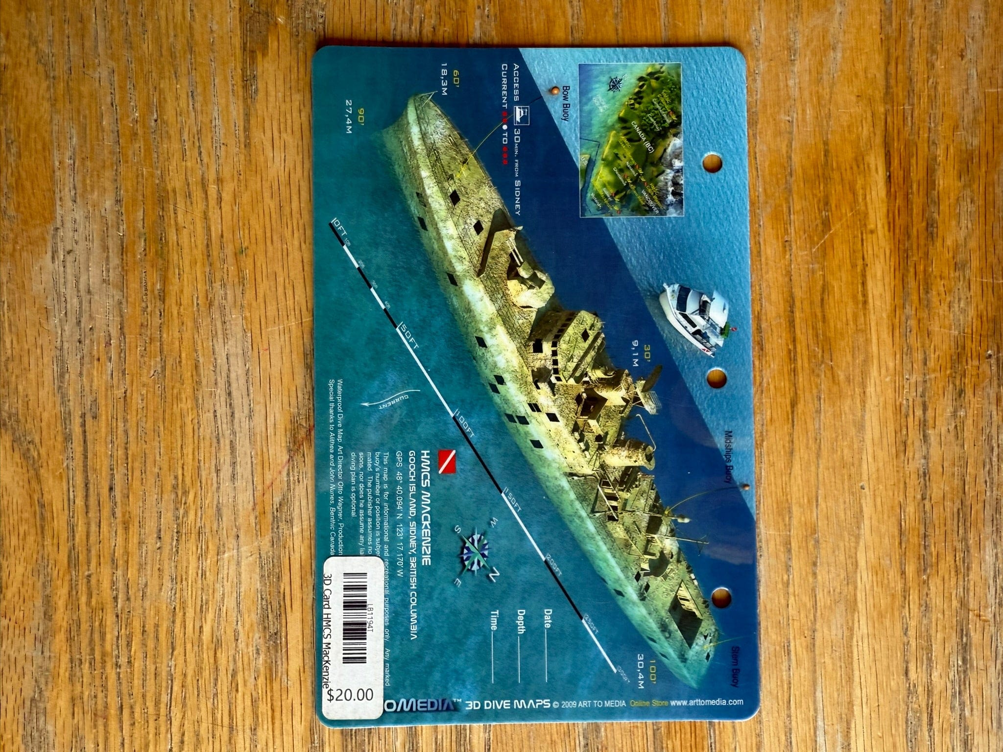 HMCS Mackenzie 3D Card – ScubaGear Store